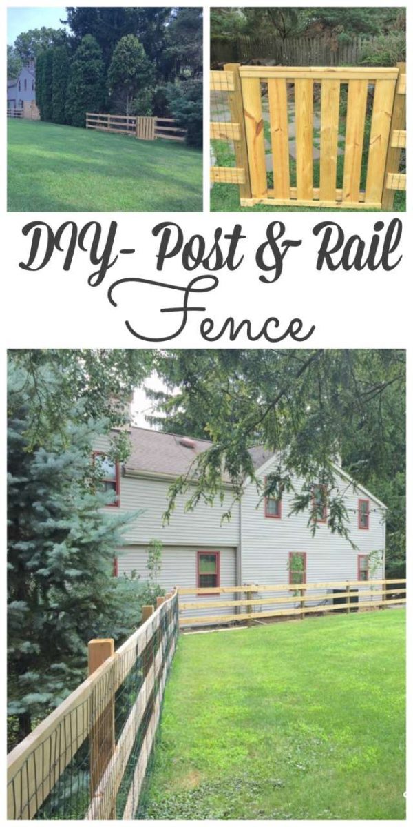 How to Make a Fence - Cedar Post And Rail Fence with Step by Step ...