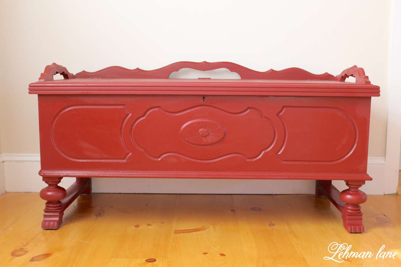 Awesome DIY Red Cedar Chest Makeover - Wise Owl Chalk Synthesis Paint ...