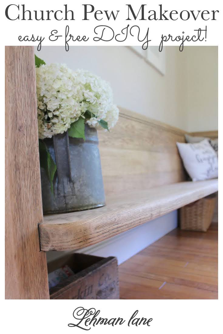 Incredible Church Pew Makeover for our Farmhouse (easy DIY Church Pew ...