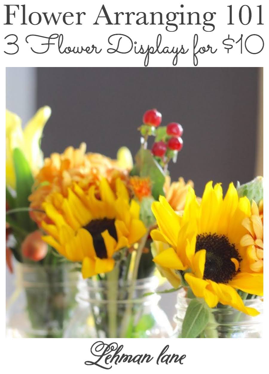 DIY Simple Flower Arrangement Tips (3 Flower Displays in 15 Minutes ...