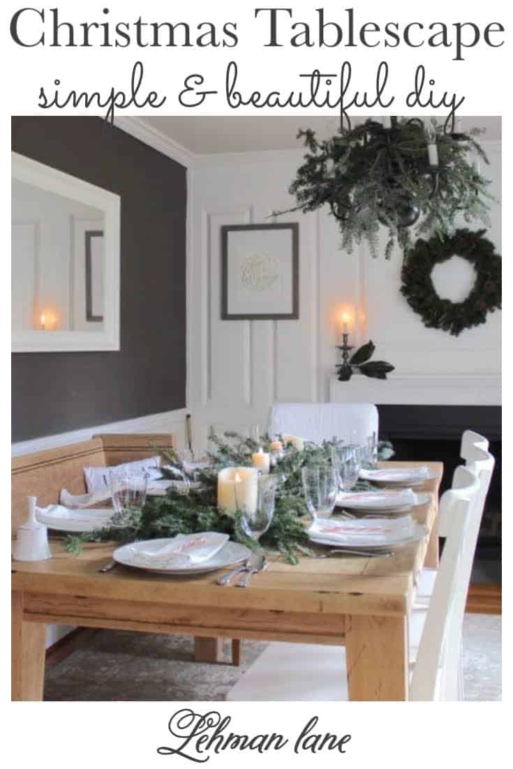 Simple & Beautiful DIY Christmas Tablescape Ideas - Lehman Lane