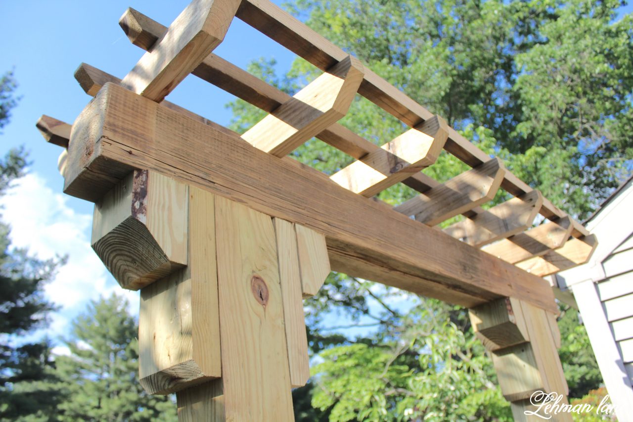 Fabulous DIY Wooden Arbor for the Garden Patio - Lehman Lane