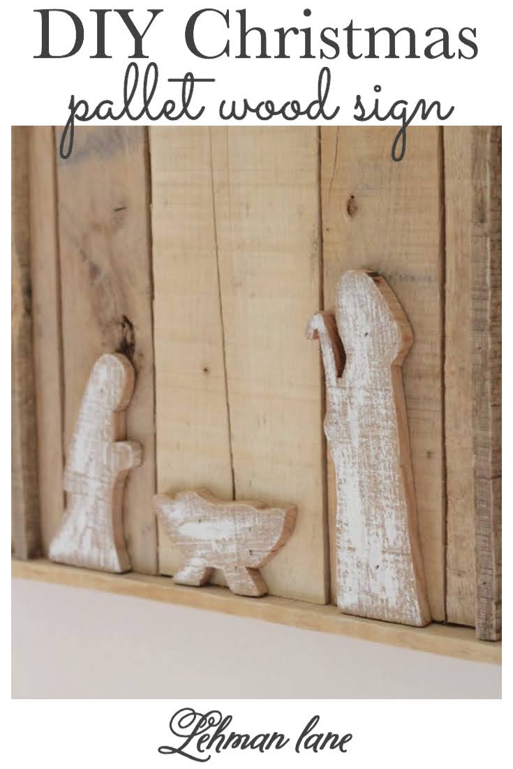 DIY Beautiful Christmas Pallet Nativity Sign for Christmas Decoration ...