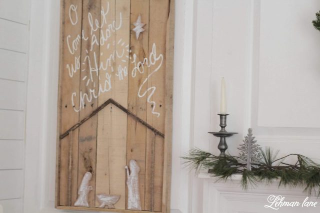DIY Beautiful Christmas Pallet Nativity Sign for Christmas Decoration ...