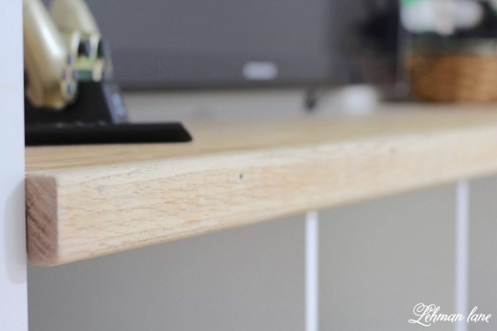 Awesome DIY Easy Kallax Ikea Hack with a Wooden Top TV Stand - Lehman Lane