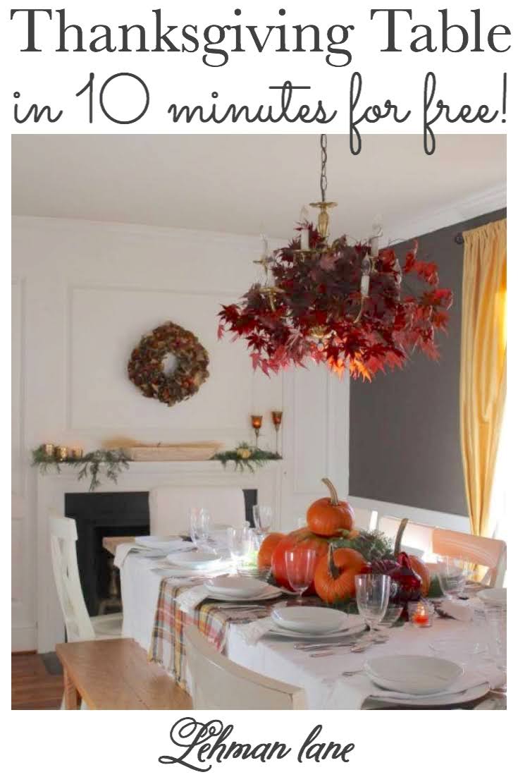 Beautiful, Quick & Colorful Thanksgiving Table Setting with Pumpkins ...