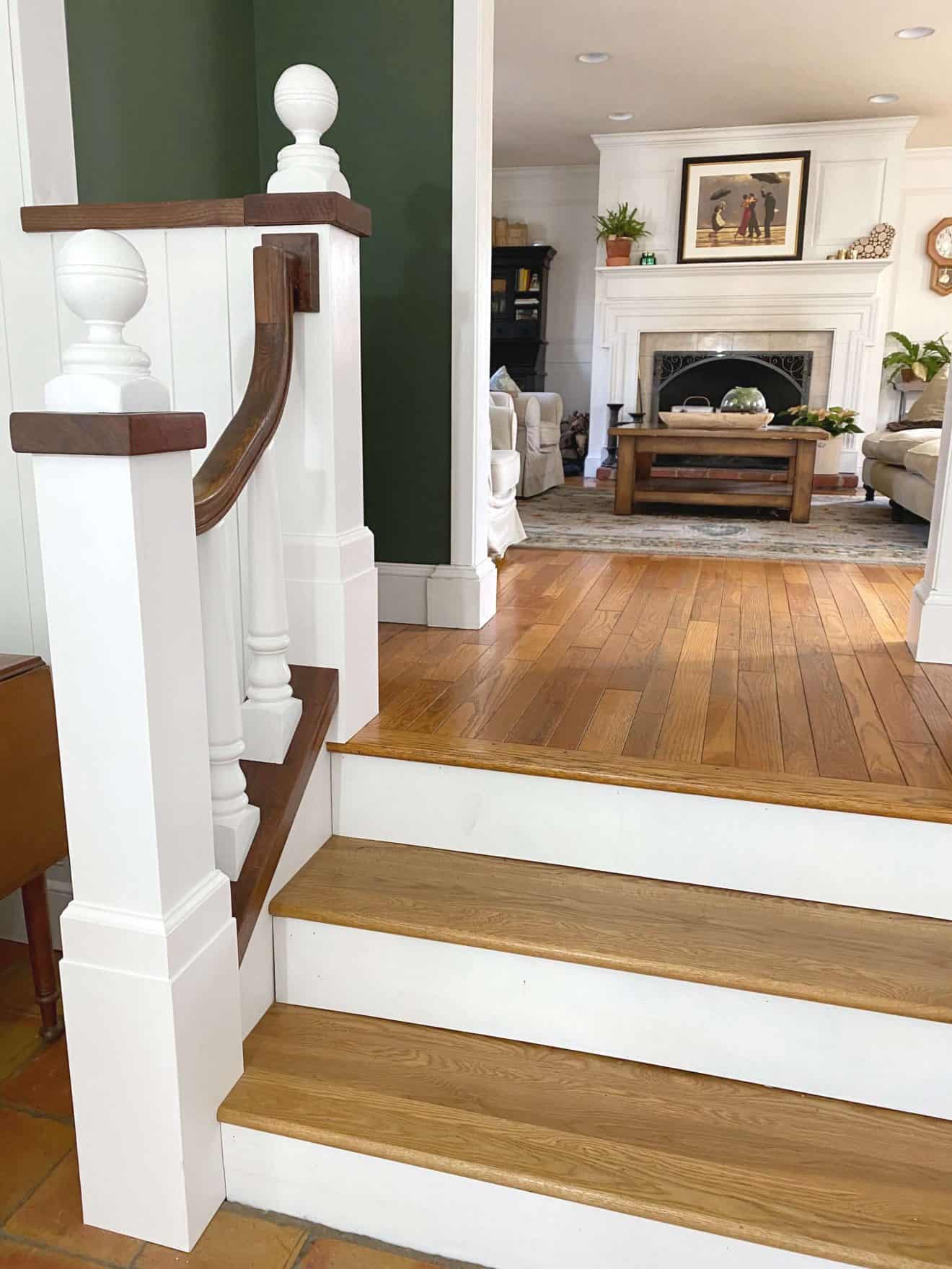 Awesome Staircase Makeover DIY with Newel Post on a Budget - Lehman Lane