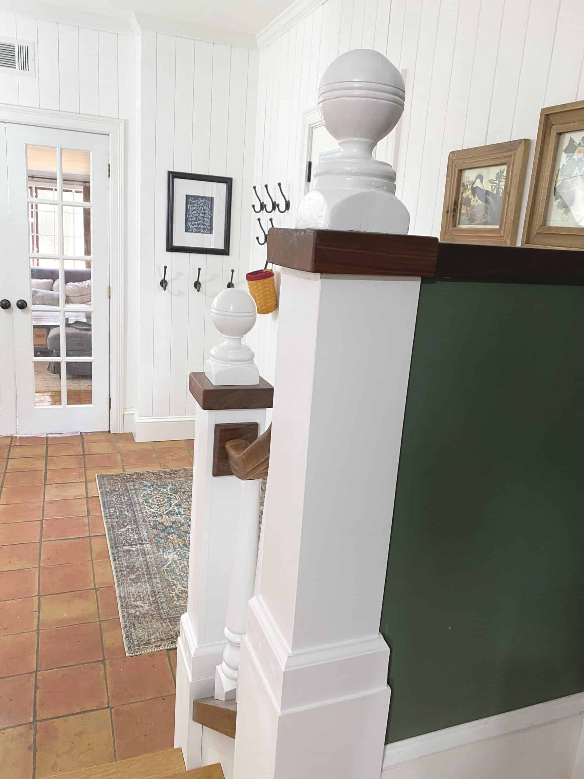Awesome Staircase Makeover DIY with Newel Post on a Budget - Lehman Lane