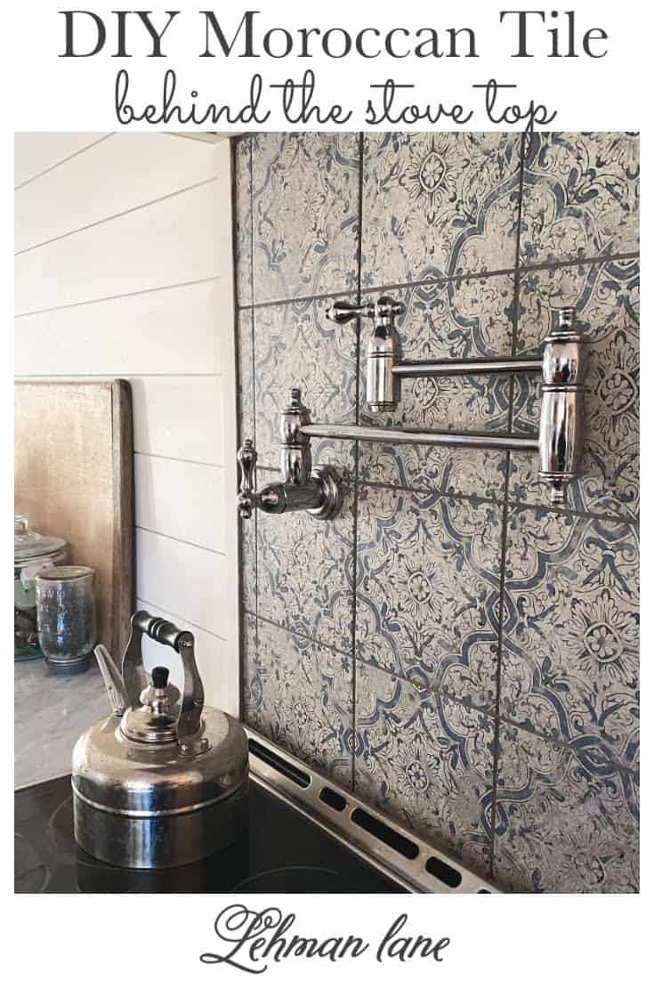 Gorgeous Moroccan Tile Behind the Stove Top (Easy DIY Adds Personality ...